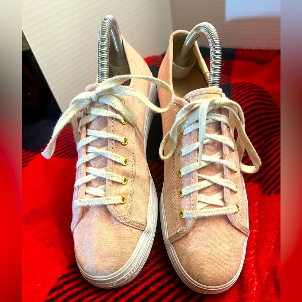 Keds Womens 8.5 Triple Platform Shoes Pink Lace Up Sn… - Gem